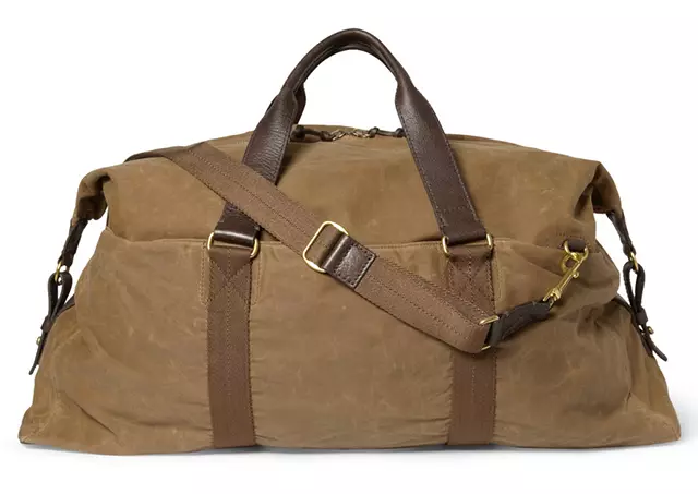 J.Crew Abingdon Canvas ଏବଂ Leather Holdall |