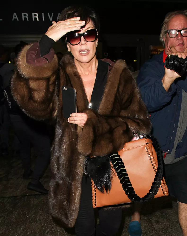 Kris-Jenner-Fendi-Peekaboo-Bag