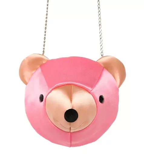 Clutch de oso de seda Charlotte Olympia Ted rosa