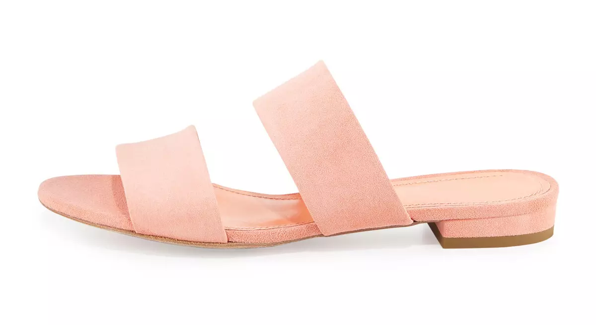 Mansur Gavriel Suede To-Band Flat Slide Sandal