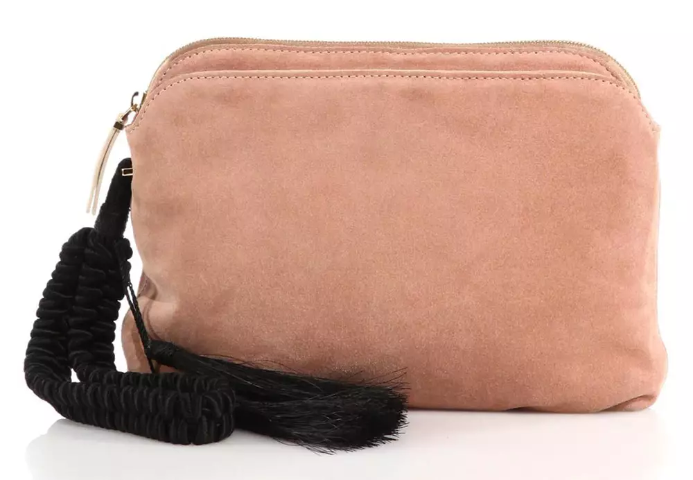 Ny-Row-Suéde-Tassel-Wristlet-Clutch