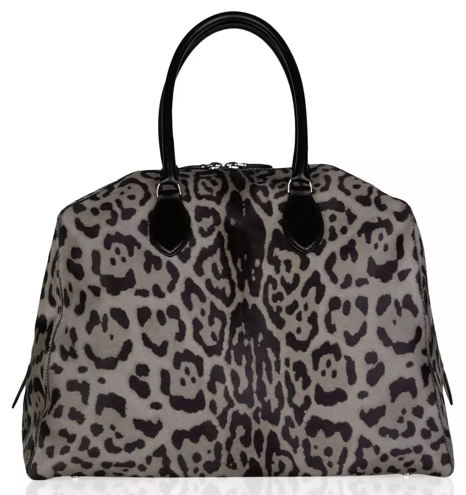 Alaia Calf Hair Leopard Bag