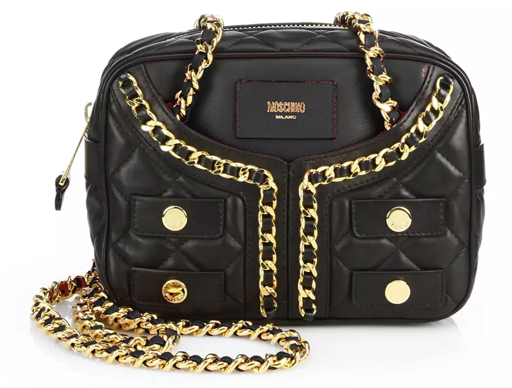 Moschino тоқылған күрте сөмкесі