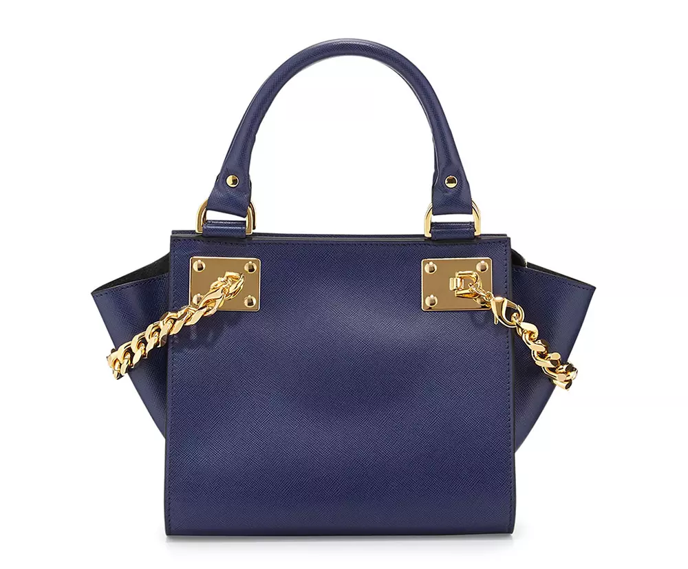 Sophie Hulme Mini Chain Leather Shopper