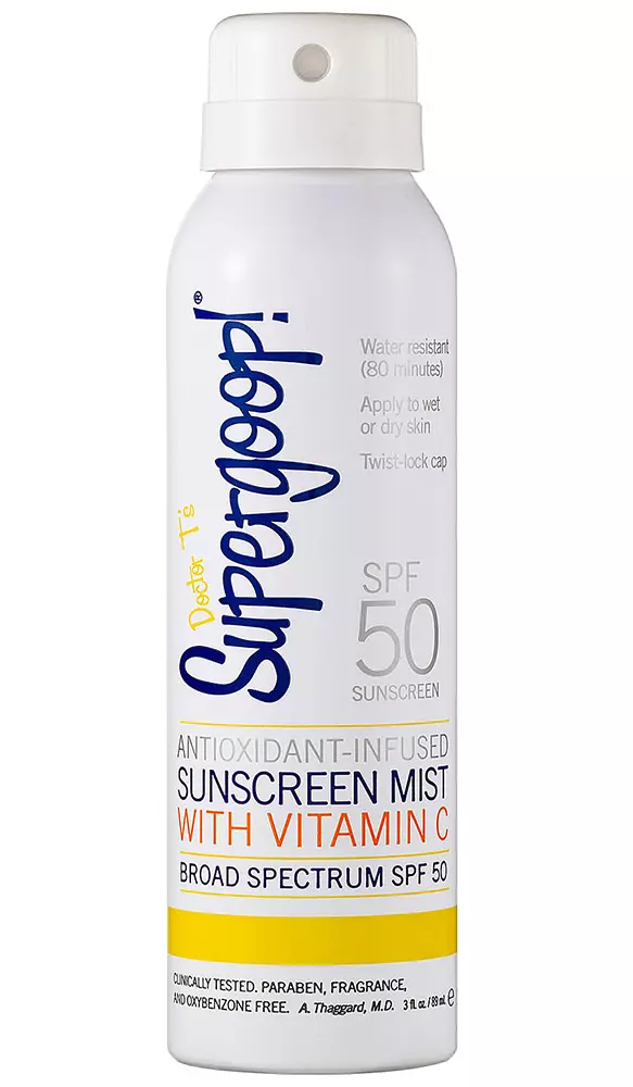 Слънцезащитна мъгла с инфузия с антиоксиданти Supergoop SPF 50