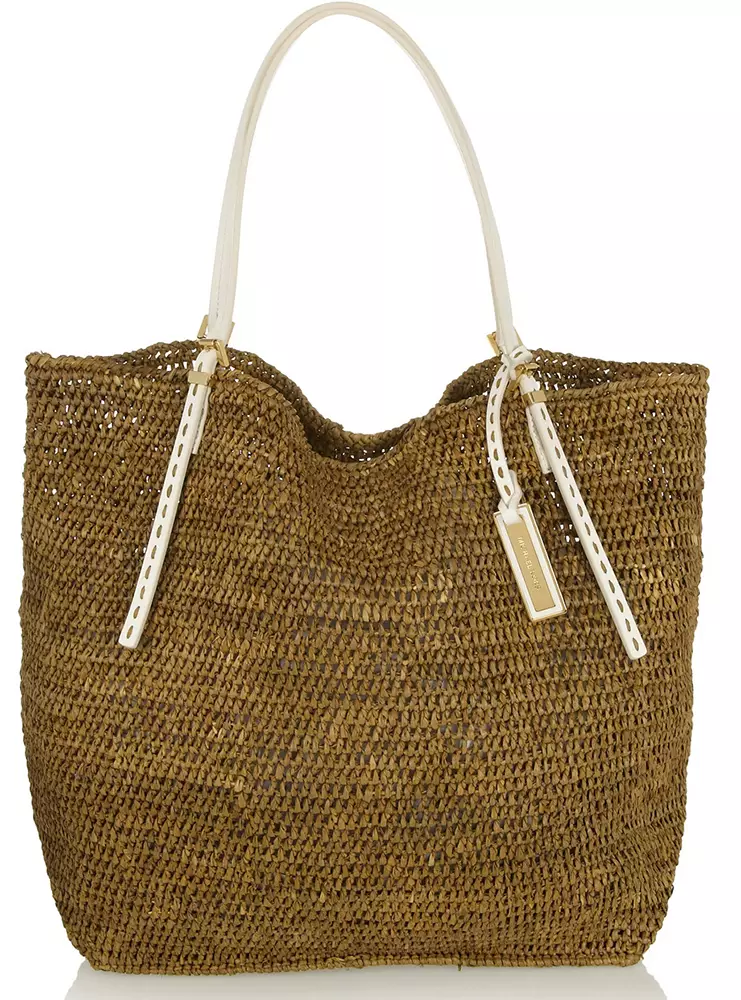 UMichael Kors Santorini Raffia Tote