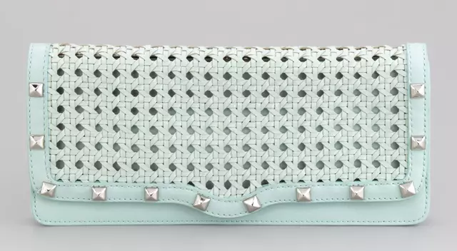 Rebecca Minkoff Wicker-Woven Leather Clutch